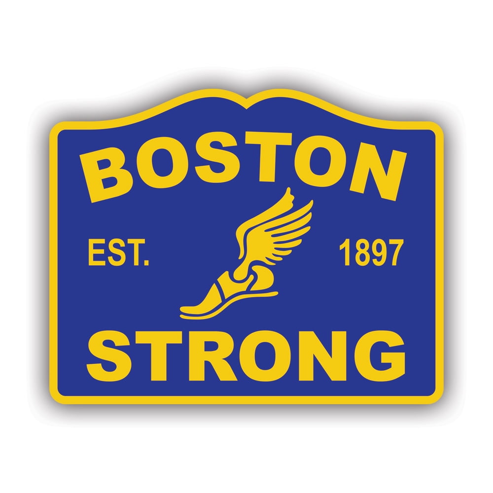 Entering Boston Strong Sticker Decal - Self Adhesive Vinyl ...