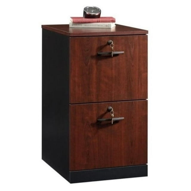 Bowery Hill 2 Drawer Transitional File Cabinet in Classic Cherry - Walmart.com