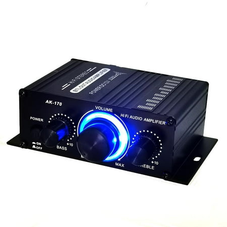 Destyer Small Audio Amplifier Professional Stereo Line Level Adjustable ...