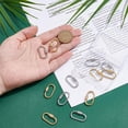 12Pcs 2 Colors 304 Stainless Steel Screw Carabiner Lock Charms for ...