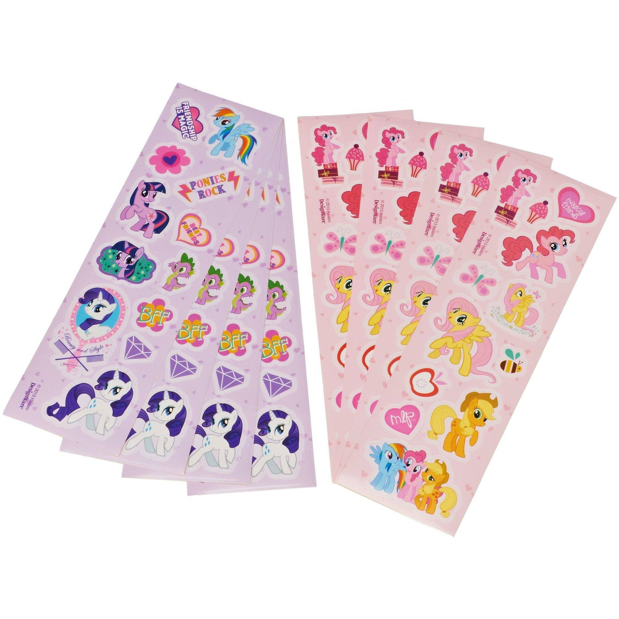 My Little Pony Party Favor Sticker Strips, 8ct - Walmart.com