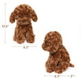WEIGEDU Adorable Fluffy Red Standard Poodle Stuffed Animals ...