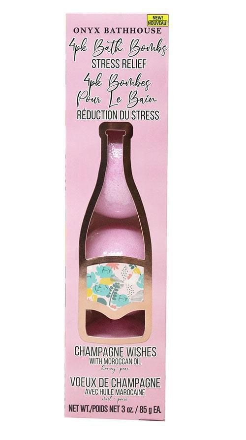 Onyx Champagne Wishes 3 oz. Stress Relief Bath Bombs - 4 PK - Walmart.ca