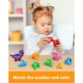 Coogam Numbers Matching Game 10PCS, 123 Counting Dinosaur Toys ...