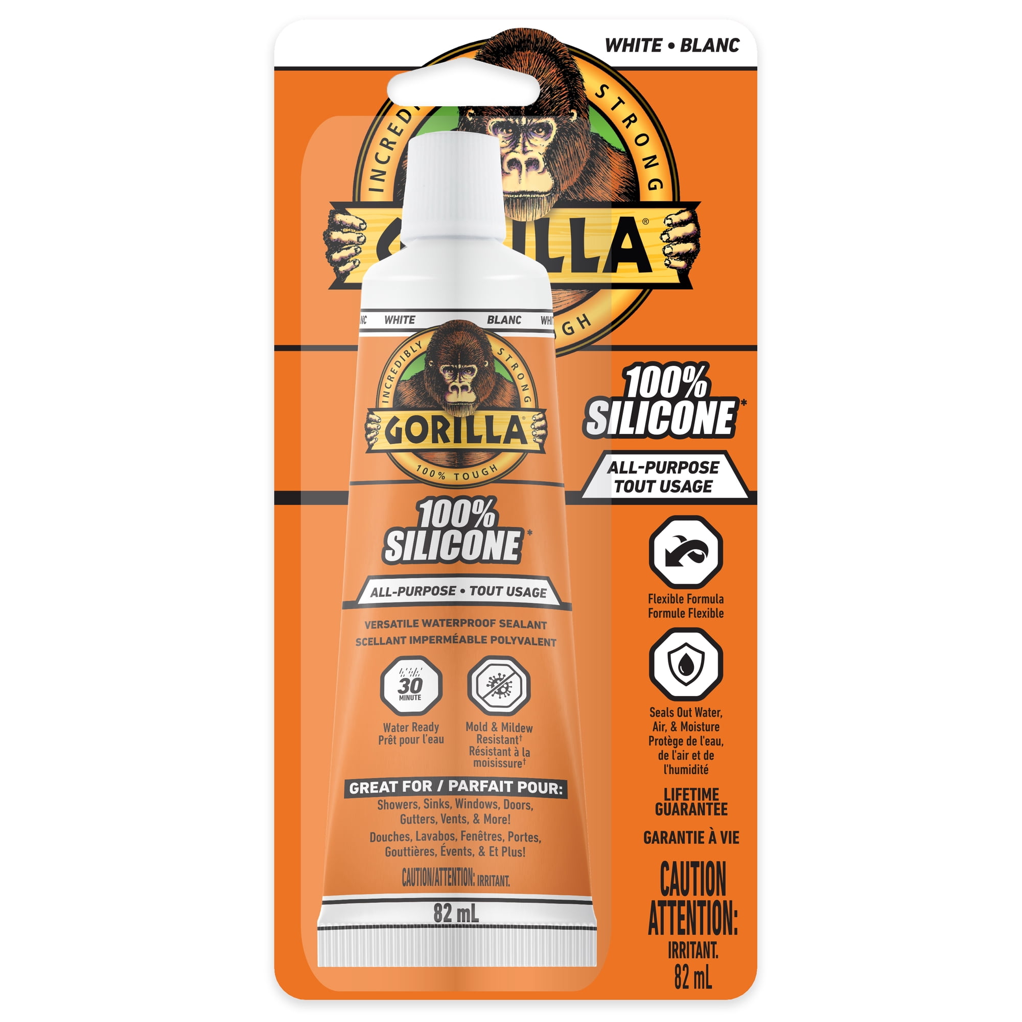 Click here for Gorilla 100 Silicone Sealant 82ml  White 82ml prices