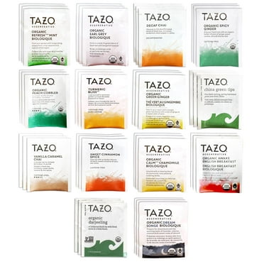 Tazo Tea Bags Sampler Assortment Box - 80 COUNT - Perfect Variety Pack ...