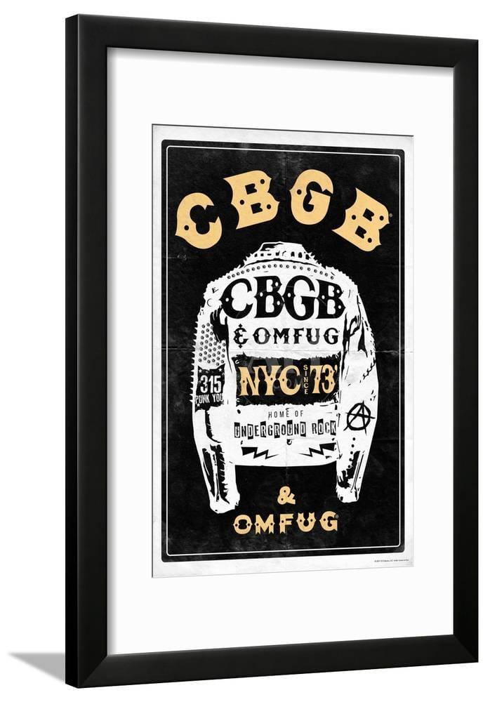 CBGB OMFUG Jacket Framed Print Wall Art Sold by Art.Com - Walmart.com