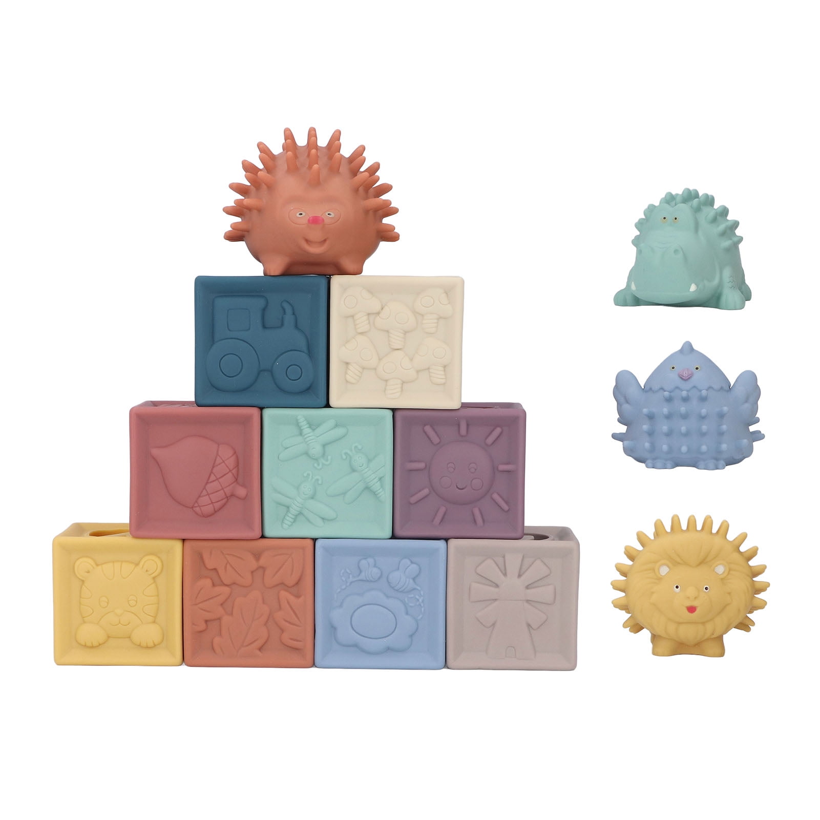 Soft Blocks Toys, Smooth Edges Hand Eye Coordination Soft Stacking ...