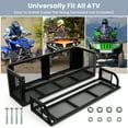 Costway ATV UTV Steel Cargo Hunting Rear Drop Basket Rack: Durable ...
