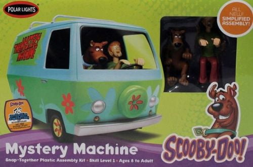 POLAR LIGHTS MODELS Scooby Doo Mystery Machine Snap Model Kit | Walmart ...