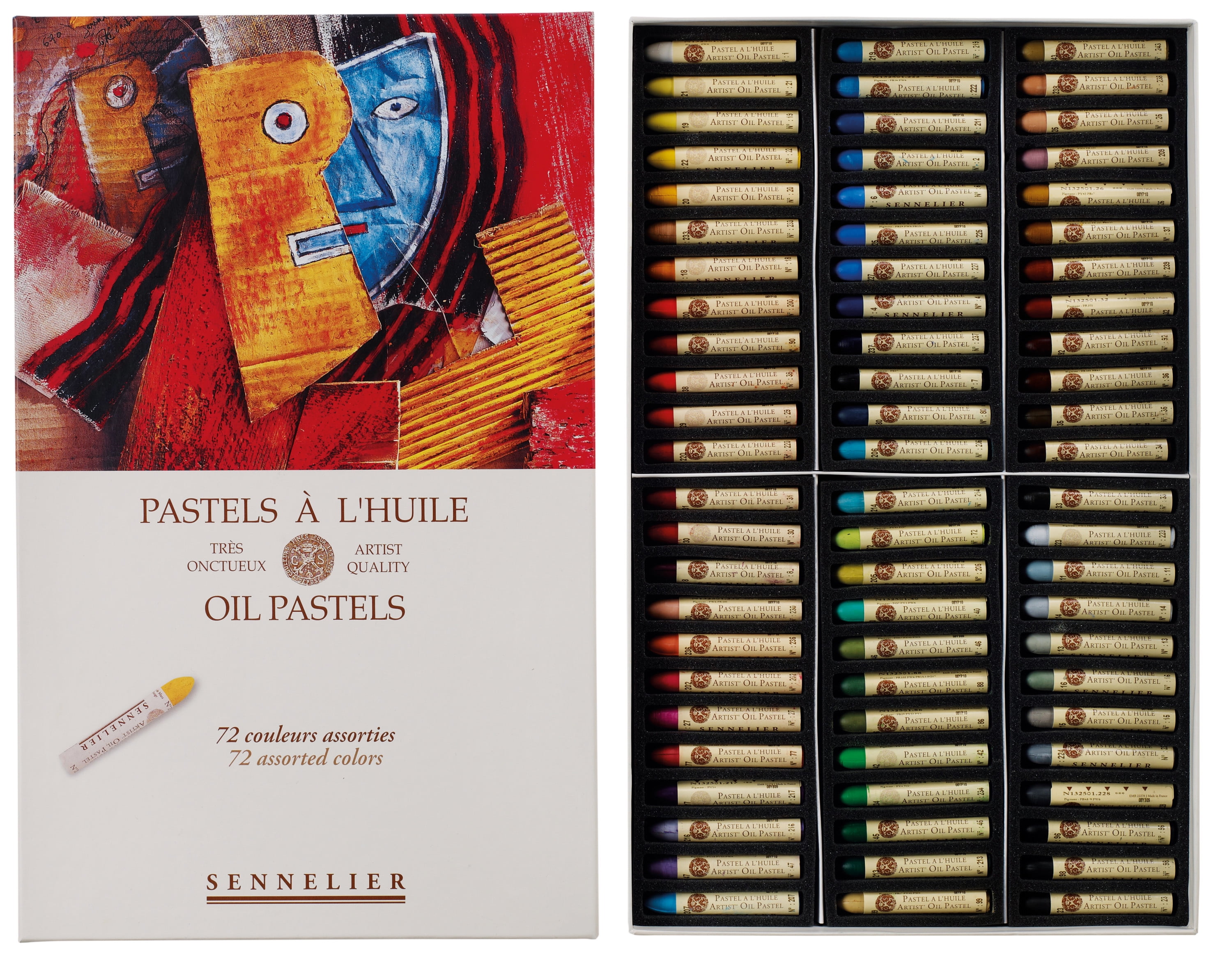 Sennelier Oil Pastel Set, 72-Color Cardboard Set - Walmart.com