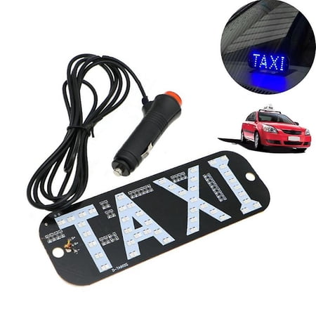 12v Taxi Cab Indicator Lamp Car Windscreen Led Light With Charger ...