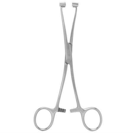 Body Piercing Clamps Ear Nose Stainless Steel Round Slotted Septum Tube ...