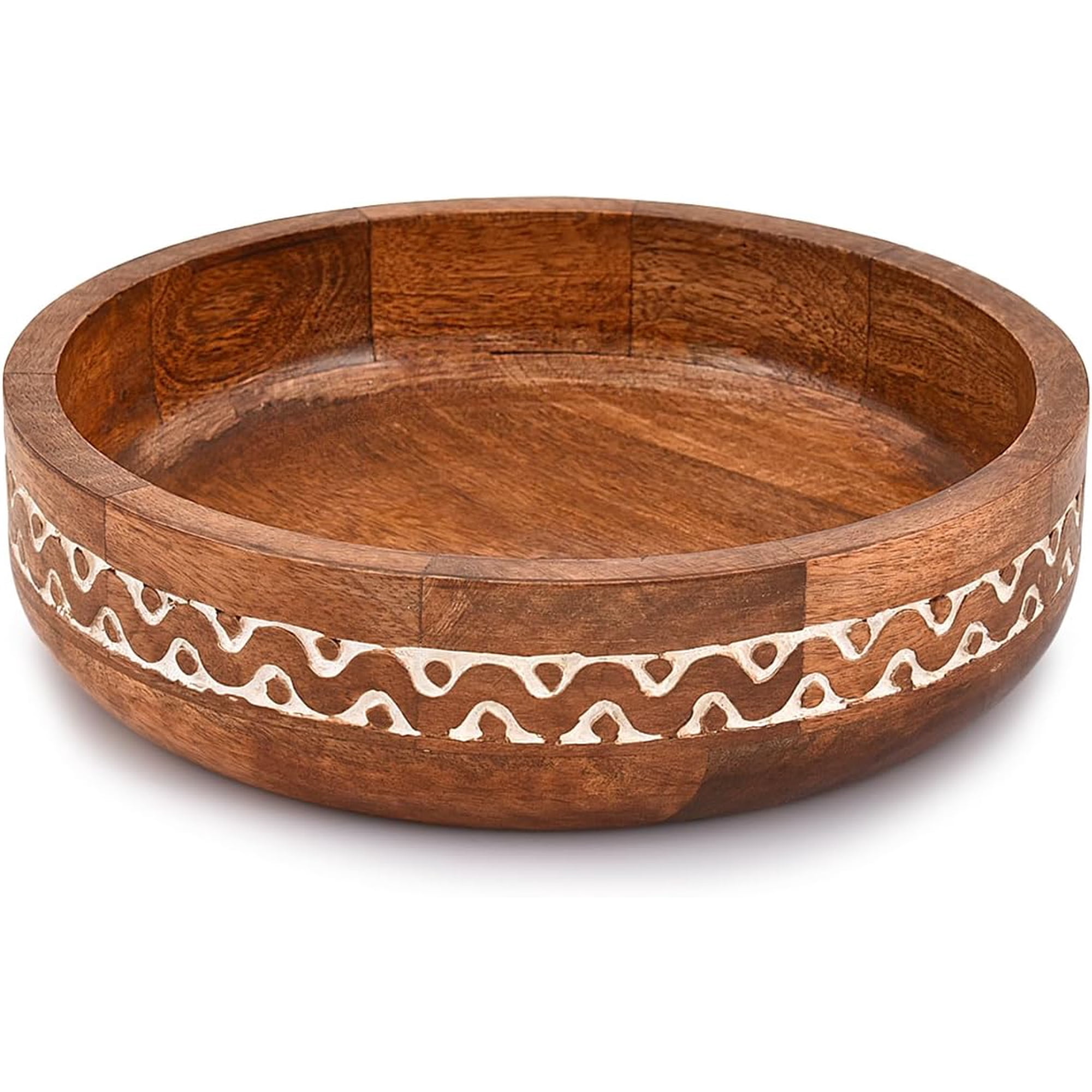 Click here for Ld Seller Mango Wood Round White Decorative Bowls... prices