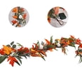 190cm LED Maple Leaf Pumpkin Vine Garland For Thanksgiving Autumn Home ...