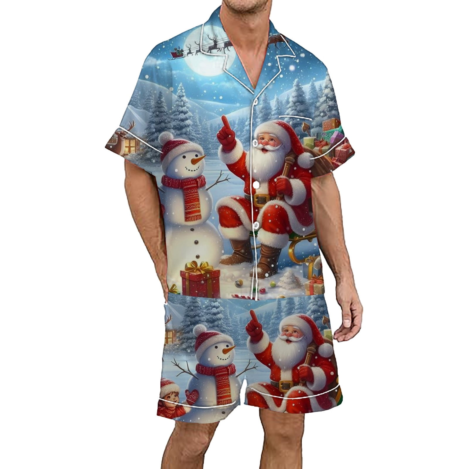 Click here for Gdreda Men Pajamas Mens Christmas Multicolored Pri... prices
