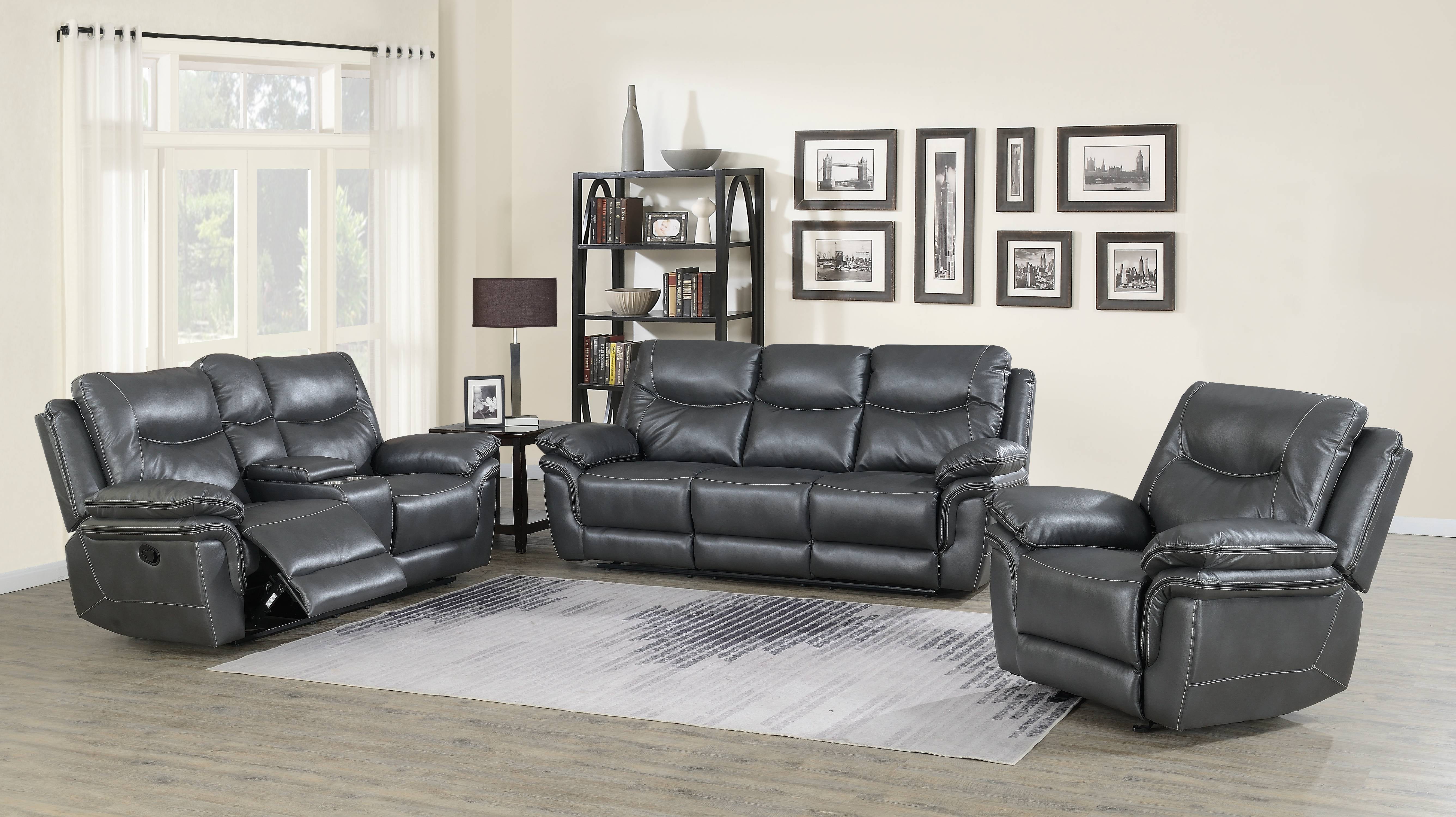 Steve Silver Isabella Sofa, Loveseat and Chair Set - Grey - Walmart.com ...