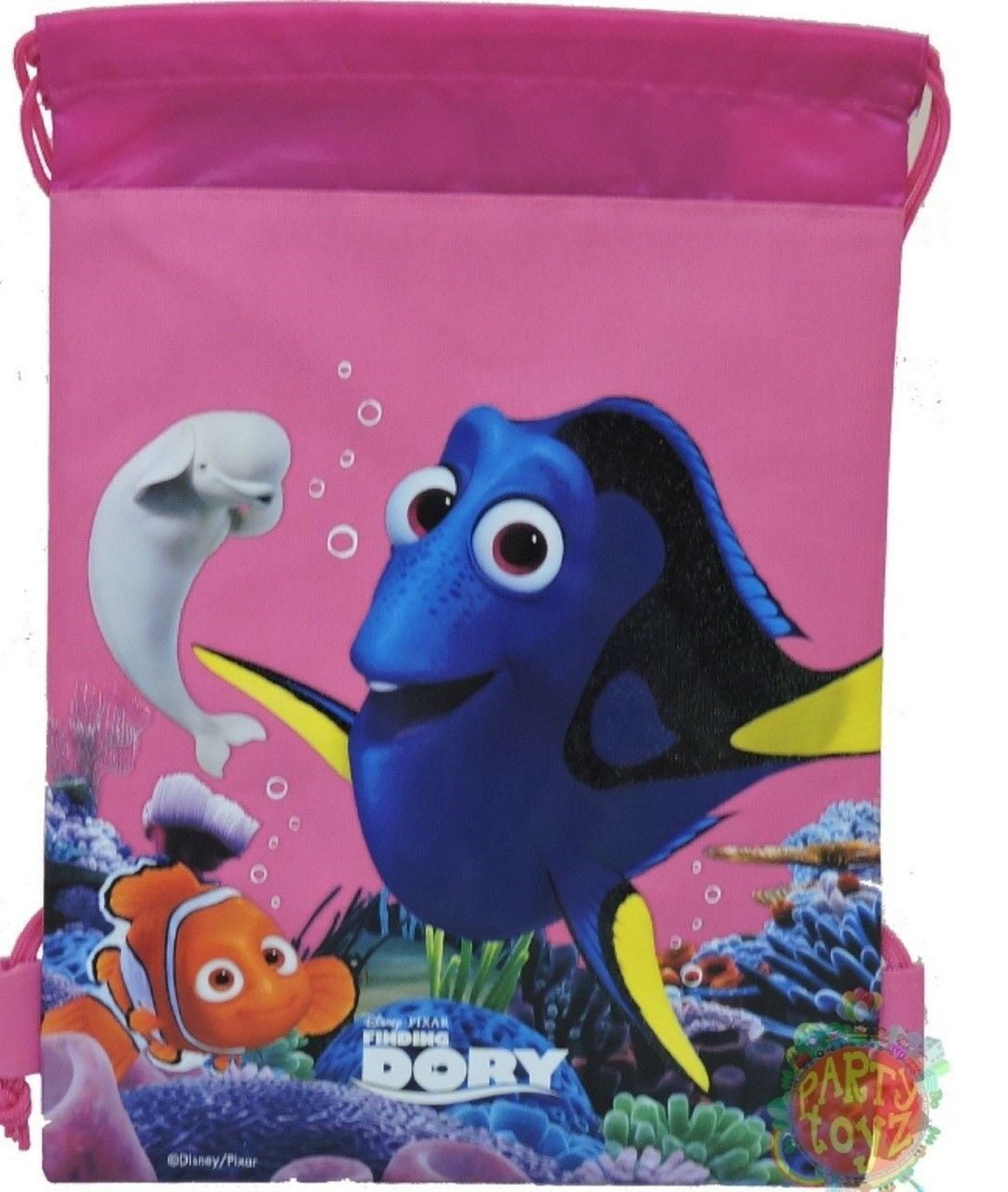 Drawstring Bag - Finding Dory - Pink - 13" x 11" - Walmart.com