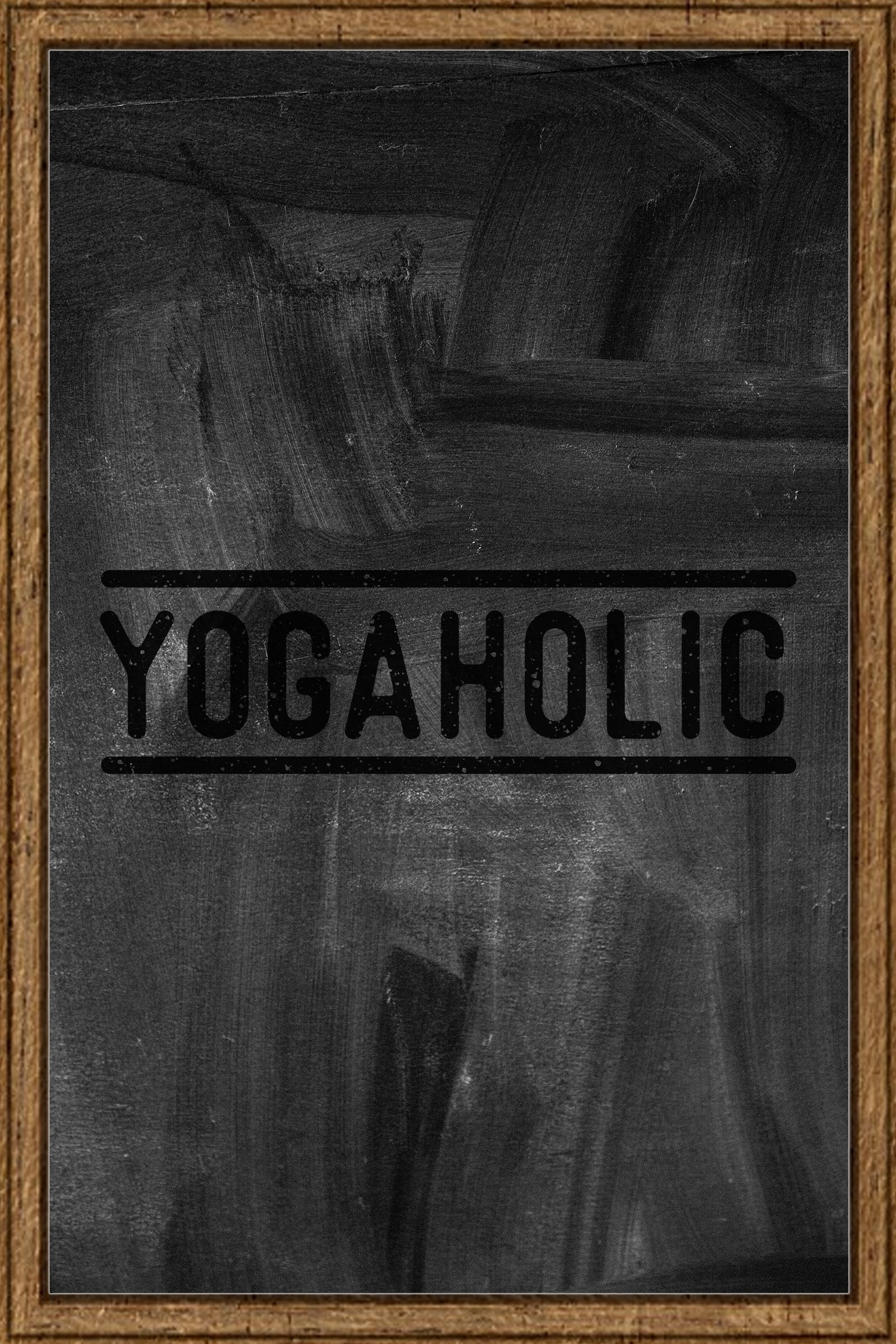 Yogaholic Funny Yoga Fanatic Fitness and Wellbeing Mindfulness Tin Sign ...