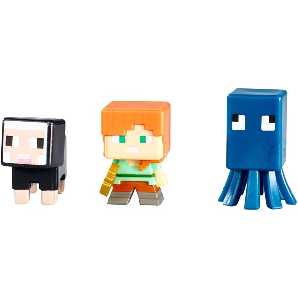Mattel Minecraft Collectible Figures Set J (3-Pack), Serie 3 MATTEL ...