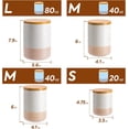 Canisters Sets for Kitchen Countertop-Set of 4 Ceramic Food Storage Jar ...