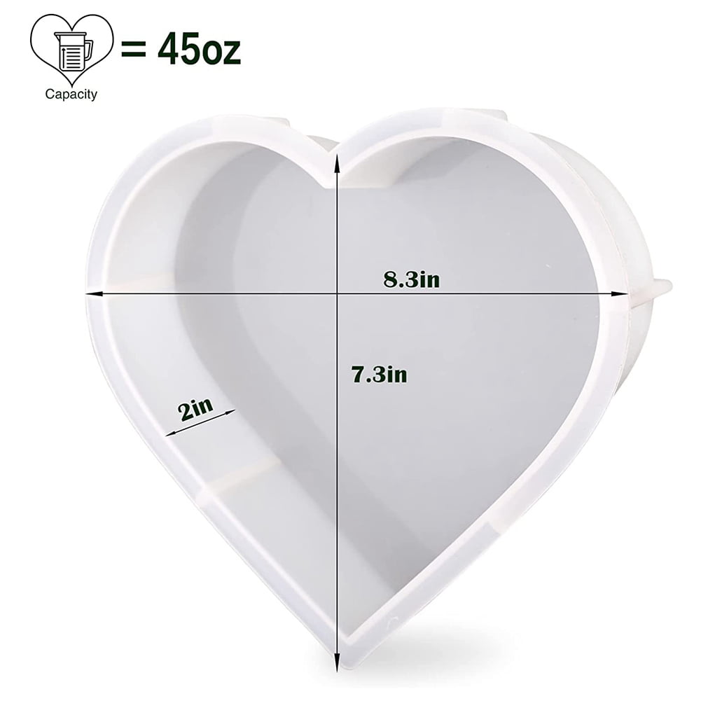 Click here for Unbranded Large Silicone Molds For Resin  Heart Re... prices