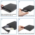 TETSELF External CD DVD Drive USB 3.0 Portable DVD/CD+/-RW Burner for ...