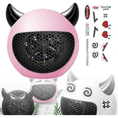 Ceramic Space Heater, 450W Electric Heaters Indoor Portable, Cute Shape ...
