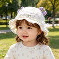 Baby Girl Bonnet Cap Soft Breathable Sun Hats For Girls Summer Hat ...