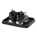 IRIS Small Shoe Tray, 3 Pack, Black - Plastic Floor Entryway Indoor for ...