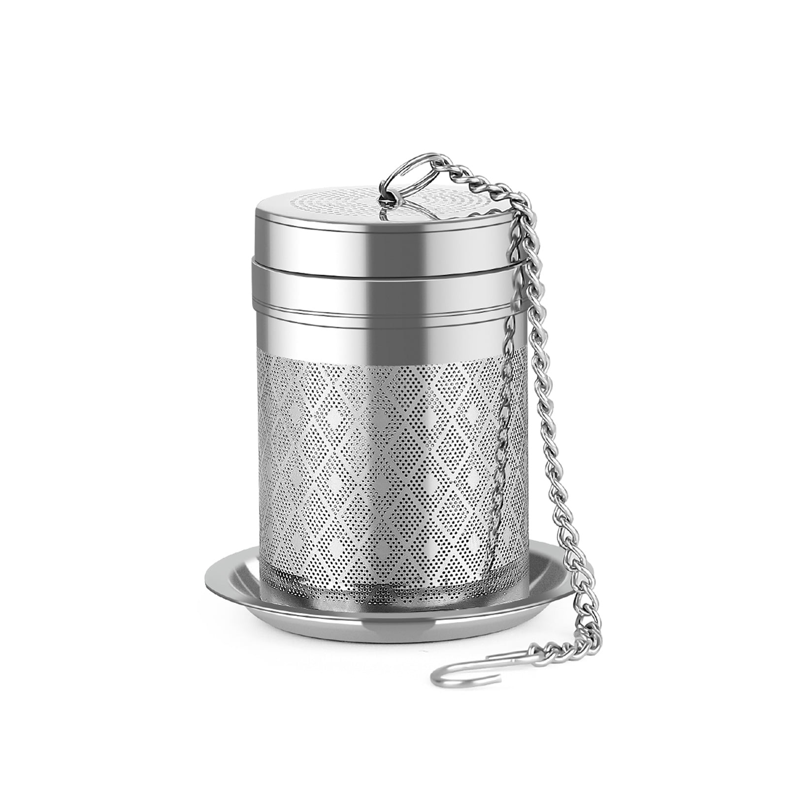 LULLATTI Loose Tea Steeper(1 Pack), Diamond Look 18/8 Stainless Steel ...