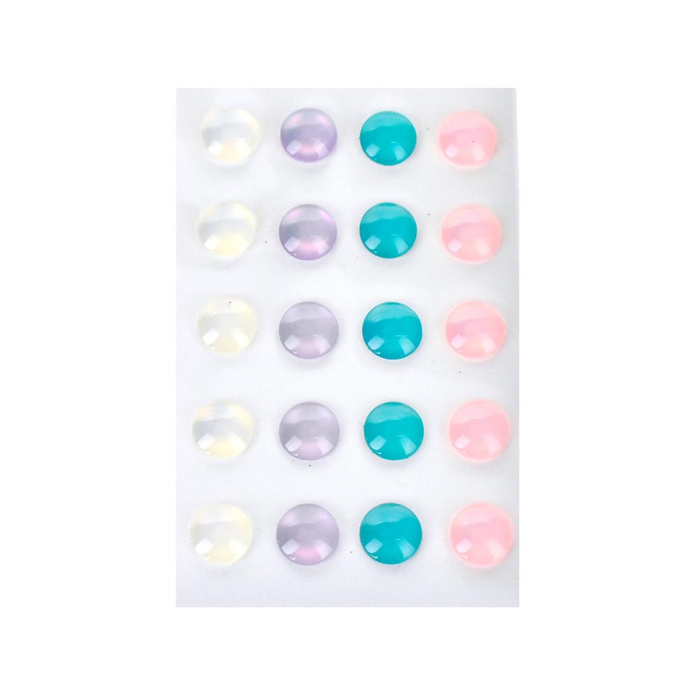 Round Acrylic Iridescent Stone Stickers, 20-Piece - Walmart.com