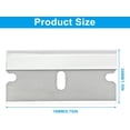 50 Pack Durable Razor Blades, Flat Scraper Blades Industrial Blade ...