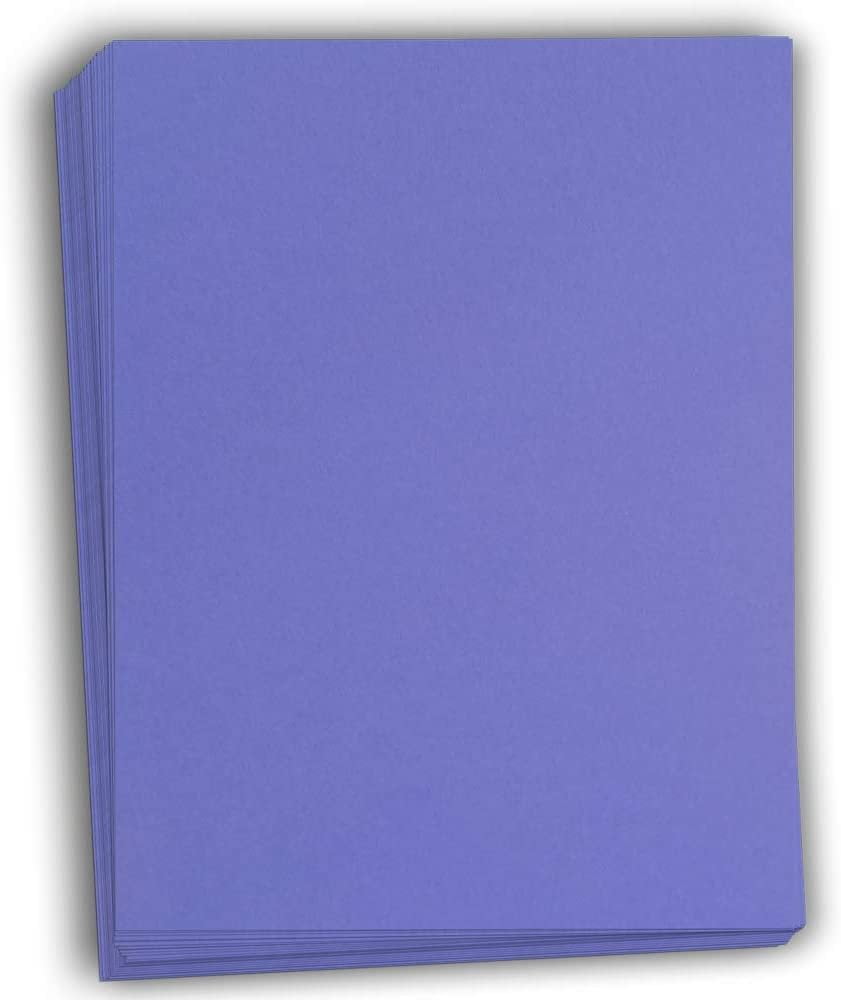 Hamilco Colored Cardstock Scrapbook Paper 8.5" x 11" Cornflower Blue ...