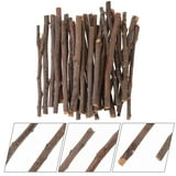 40pcs Natural Stick Wood Craft Sticks DIY Wood Log Sticks Decorative ...