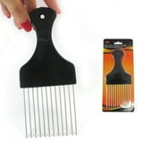 HBNZPHZOVH Detangler Metal Hair Pick, Stylist Care Comb for Afro Braid ...