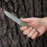 Swiss Tech 6797 8.75" Full Tang Fixed Blade Knife with Sheath and Rod ...