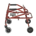 Inspired by Drive Nimbo 2G Lightweight Posterior Walker with Seat, Extra Small, Castle Red ...