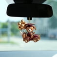 2D Flat Acrylic Graduation Bear Car Hanging Ornament, Class of 2026 ...