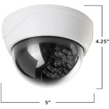MaximalPower Fake CCTV Security Dummy Dome Camera with Red LED Light ...