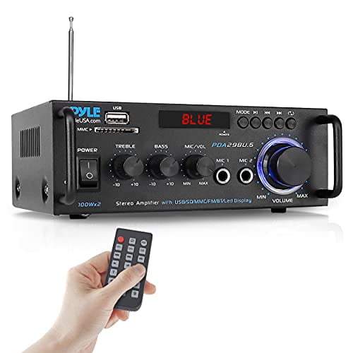 Pyle Wireless Bluetooth Stereo Power Amplifier - 200W Dual Channel ... Pyle Wireless Bluetooth Stereo Power Amplifier - 200W Dual Channel ...