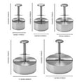 304 Stainless Steel Hamburger Patty Maker 5.5 Inch Adjustable Patty ...