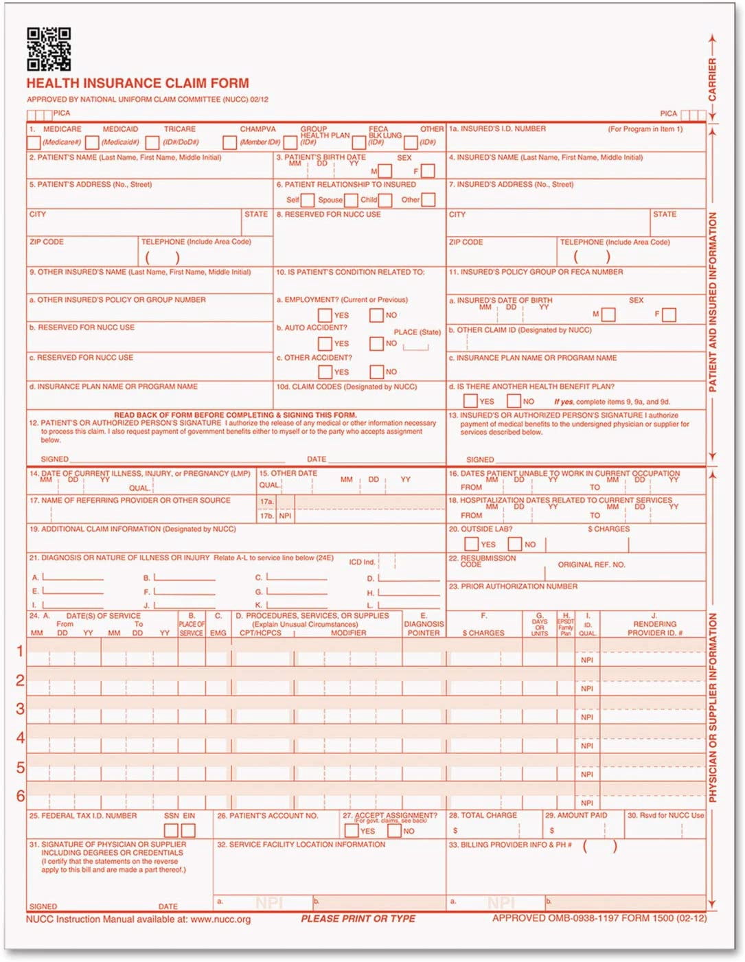 TOP50126RV - Centers for Medicare and Medicaid Services Forms - Walmart.com