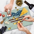 Americana Cutting Board, Patriotic America USA Flag Heart Shaped Stars ...