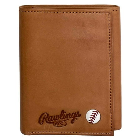Rawlings Play Ball Trifold Leather Wallet For Men (Tan) | Walmart Canada