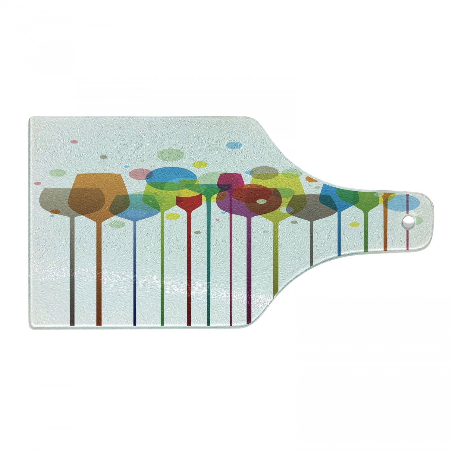 Winery Cutting Board, Colorful Wine Glasses Alcohol Drink Beverage ...