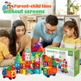 FunMagic Magnetic Tiles for Kids, 120pcs Magnetic Building Blocks, STEM ...