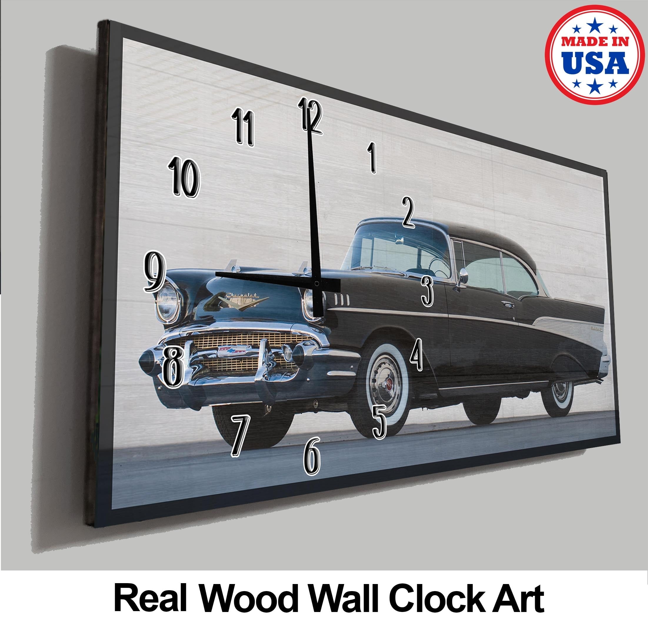 Car Clocks For The Wall Awesome Black Classic Hardtop Car Man Cave Wall ...