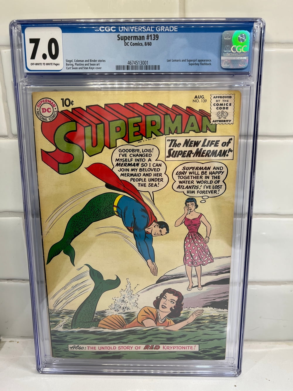 Superman #139 - CGC 7 Comic Book - Walmart.com
