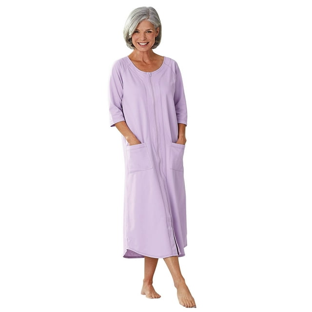 Zip Front Robe by Cozee Corner - Walmart.com